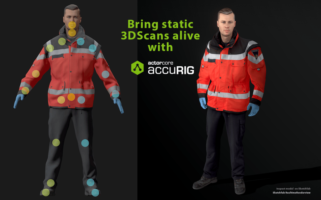 Bringing static 3D Scans to life in minutes with AccuRIG by Frank Zwick ...