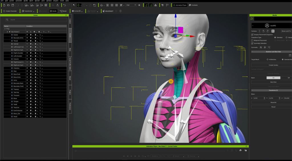How to Auto Rig Cyborgs with Character Creator AccuRIG - Part 2 ...