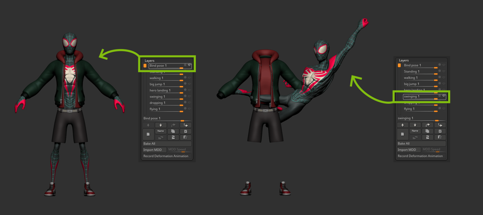 Swing Across the Spider-Verse with a ZBrush Pose Spin-Through ...