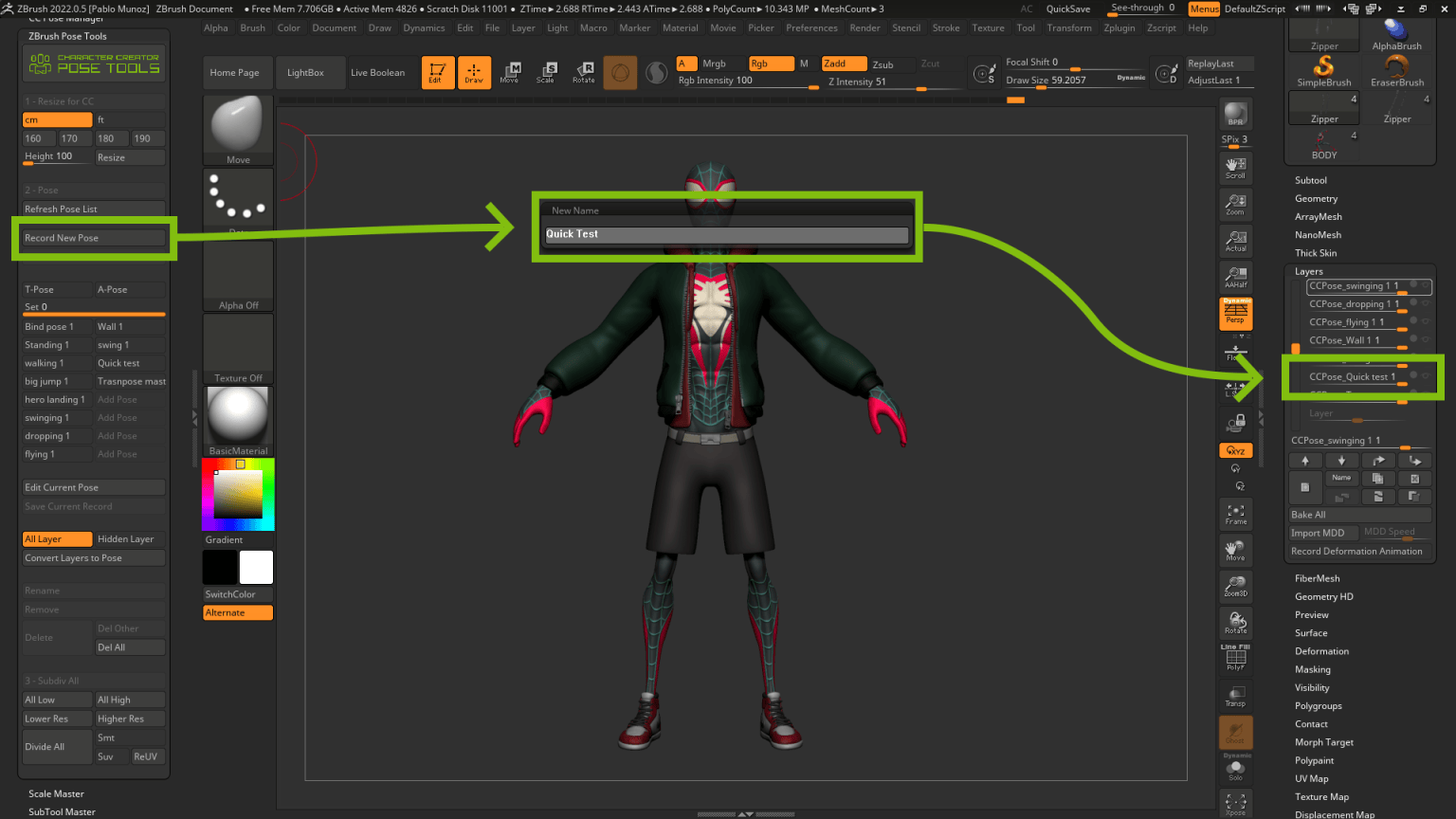 Swing Across the Spider-Verse with a ZBrush Pose Spin-Through ...