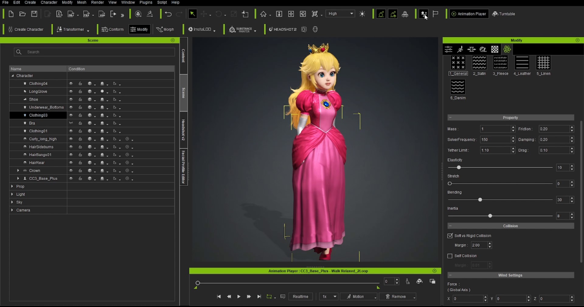 Iconic Super Mario Princess Peach Made With Character Creator and ...