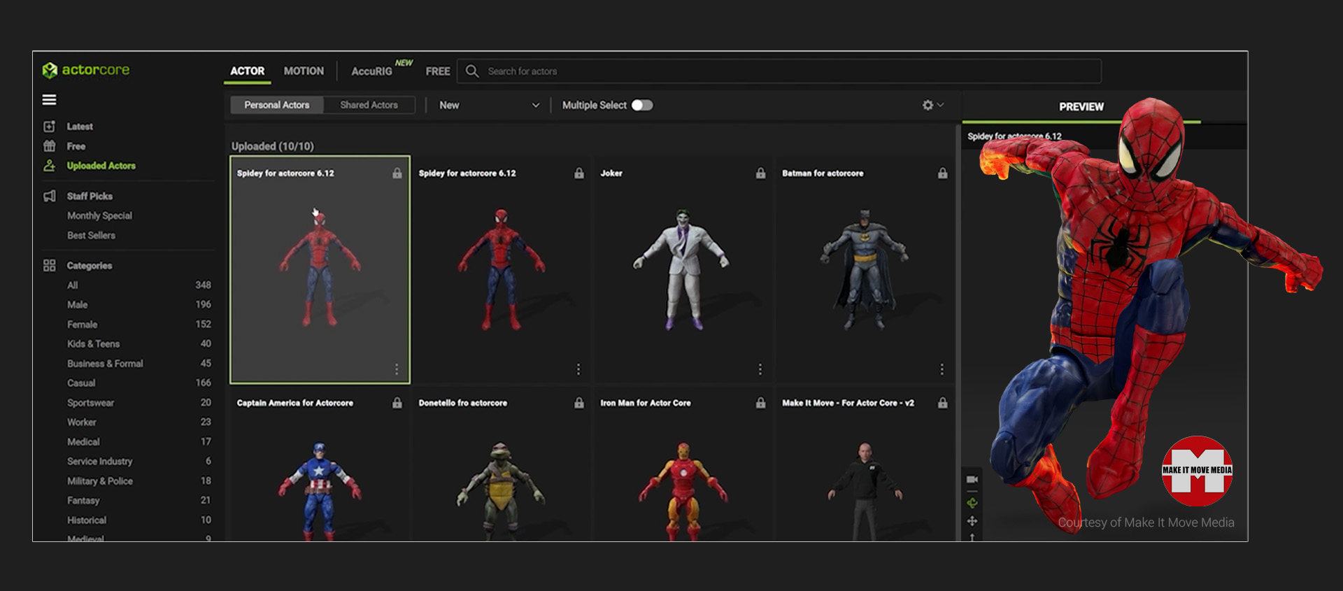 Reallusion Releases ActorCore Mobile View & Web Embed for the Best Interactive Online ...