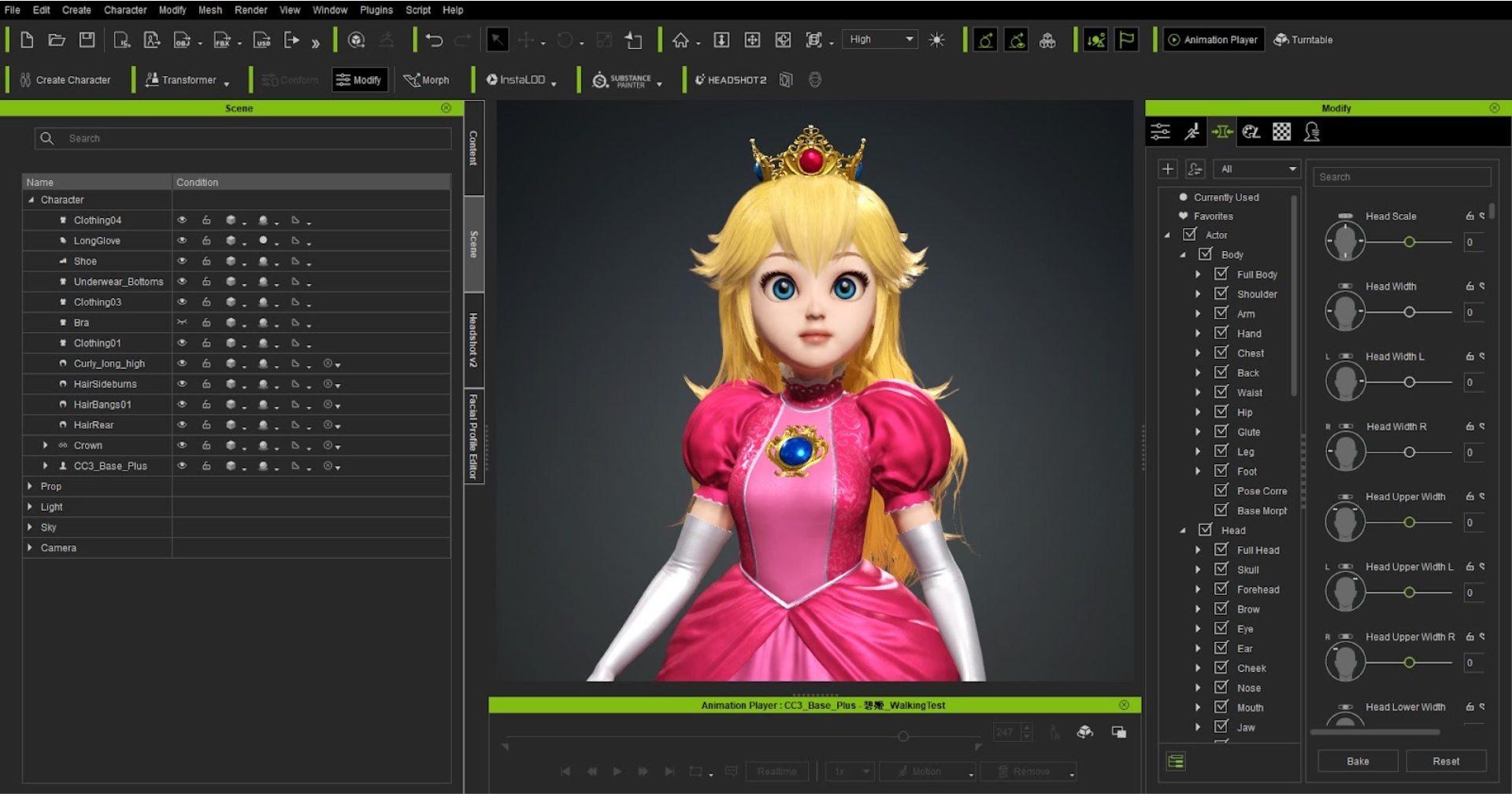 Iconic Super Mario Princess Peach Made With Character Creator and ...