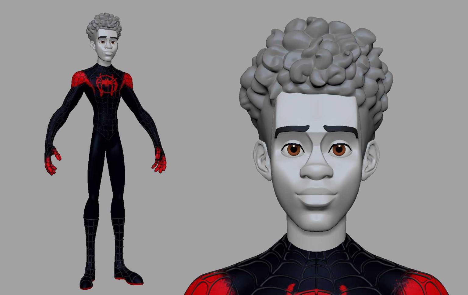 The Making of Miles Morales | Transforming 2D concept into 3D model ...