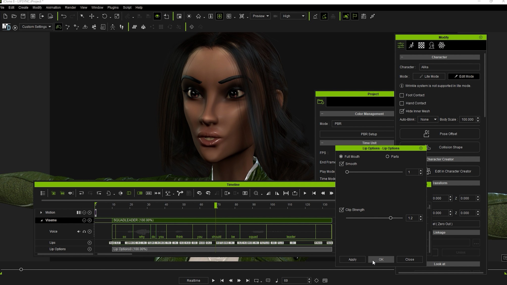 Stylized Lipsync Animation using iClone AccuLIPS & Face Puppet ...