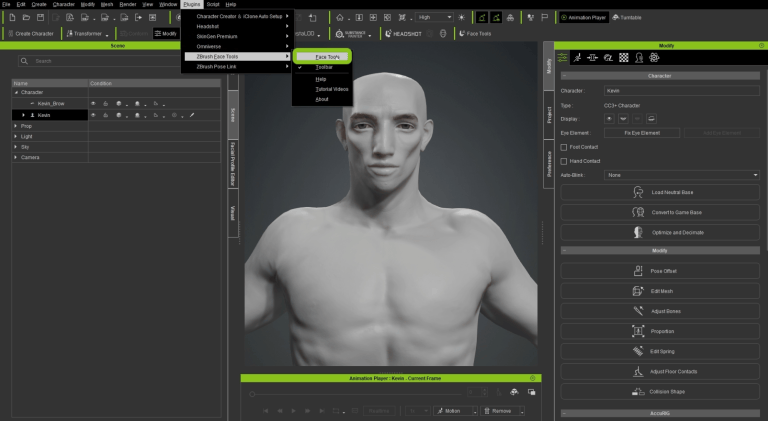 Easy Facial Rig in ZBrush with Face Tools (1/4): Concept & Setup ...