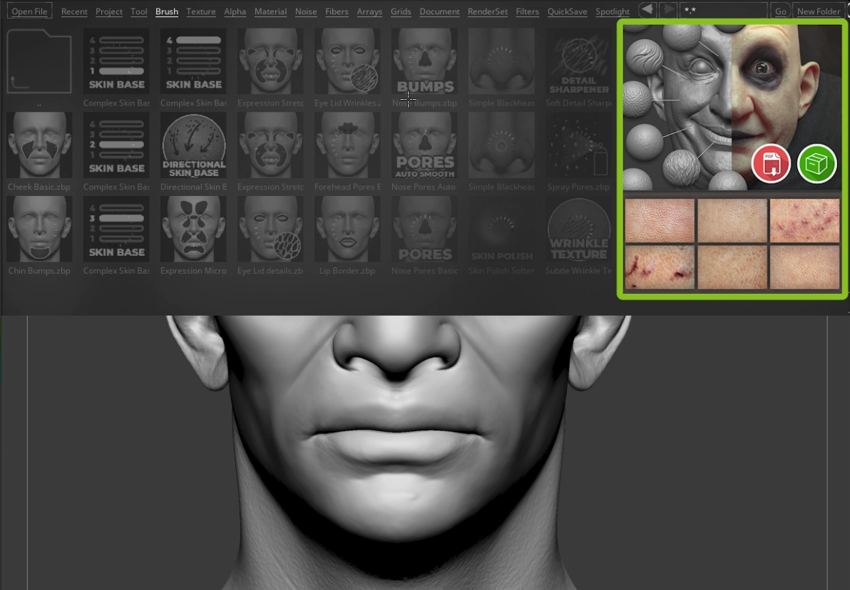 Easy Facial Rig in ZBrush with Face Tools (2/4): Detailing & Polypaint - Reallusion Magazine