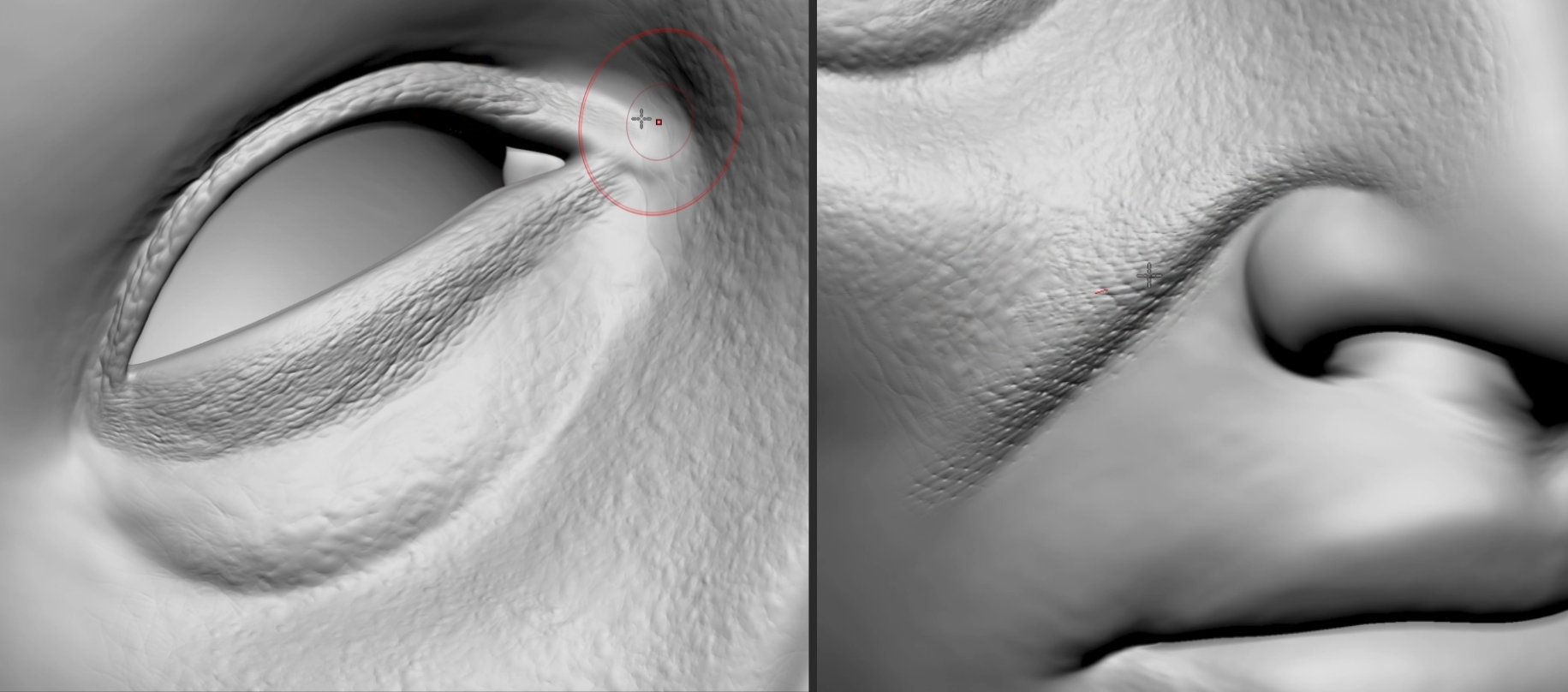 Easy Facial Rig in ZBrush with Face Tools (2/4): Detailing & Polypaint ...