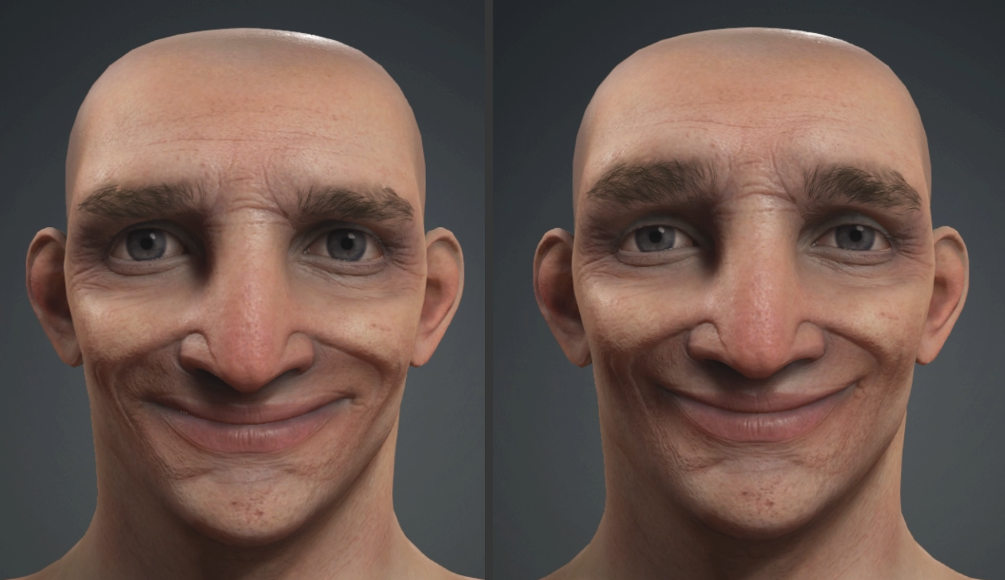 Easy Facial Rig in ZBrush with Face Tools (3/4): Expressions & Wrinkles ...