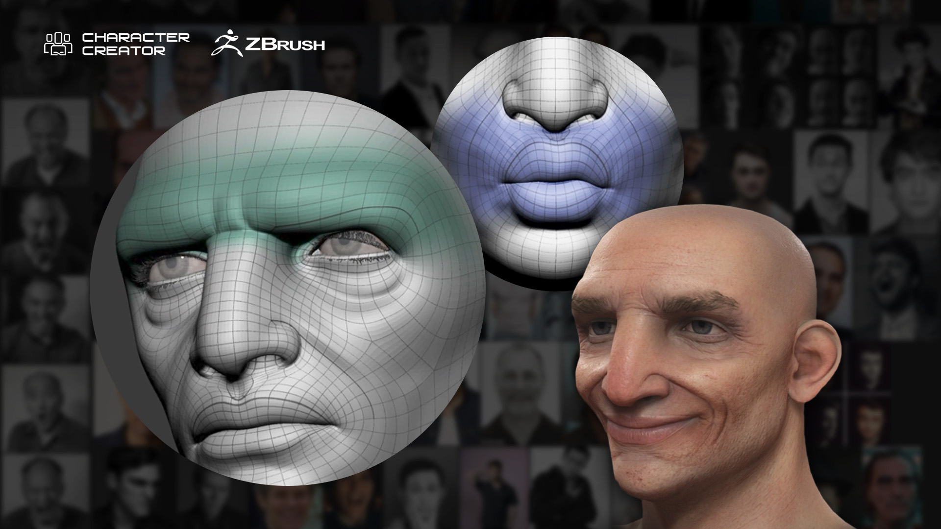 Easy Facial Rig in ZBrush with Face Tools (3/4): Expressions & Wrinkles ...