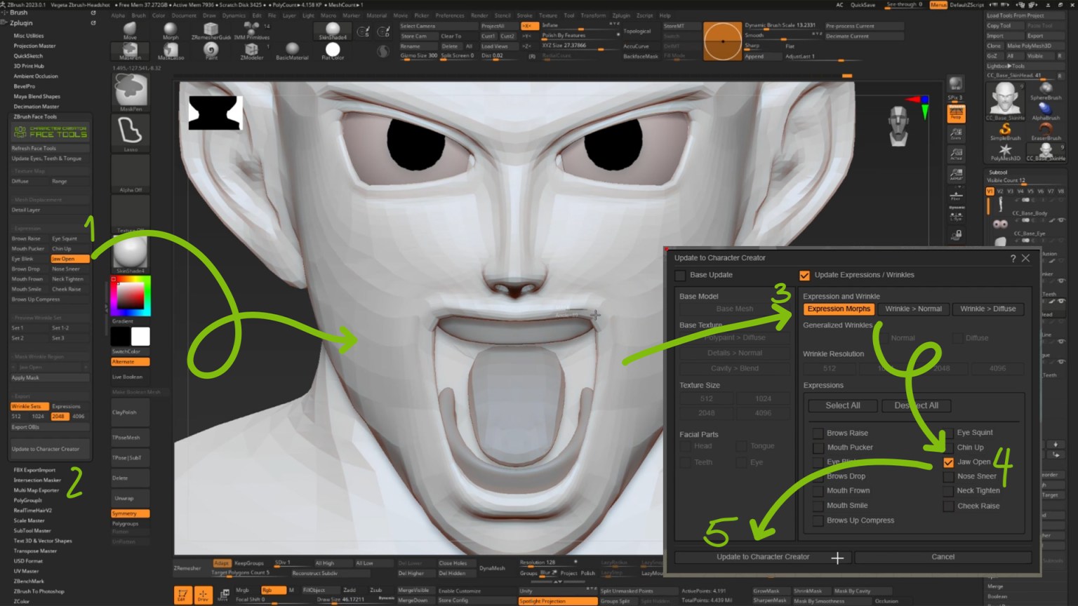 Recreating Dragon Ball Vegeta with ZBrush Face Tools & Character ...