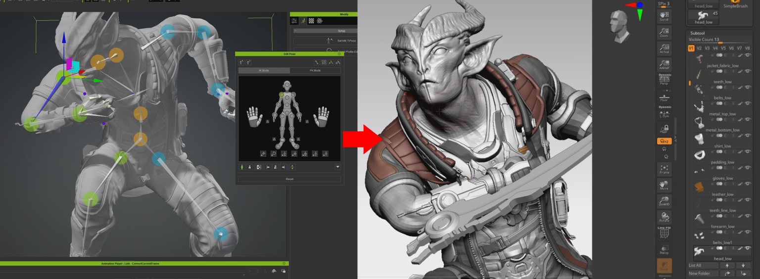 How to Effortlessly Pose a ZBrush Character Using Character Creator ...