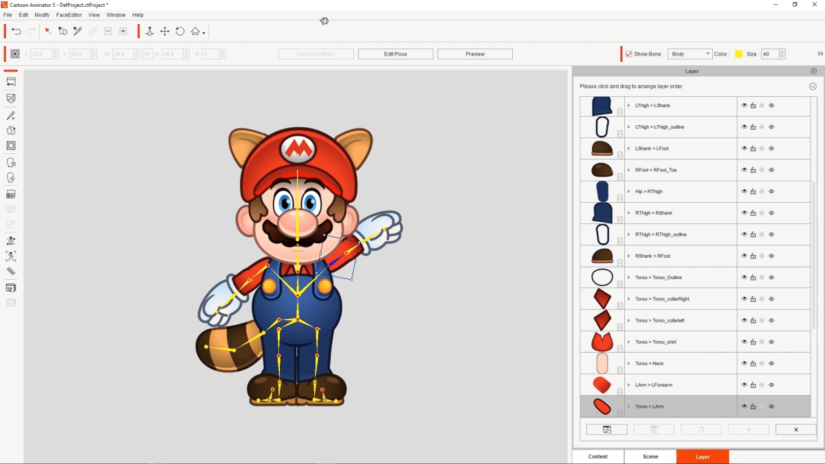Create Walking Talking Mario for Live Performance - Reallusion Magazine