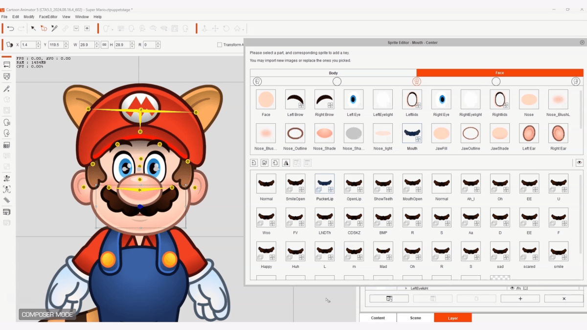 Create Walking Talking Mario for Live Performance - Reallusion Magazine