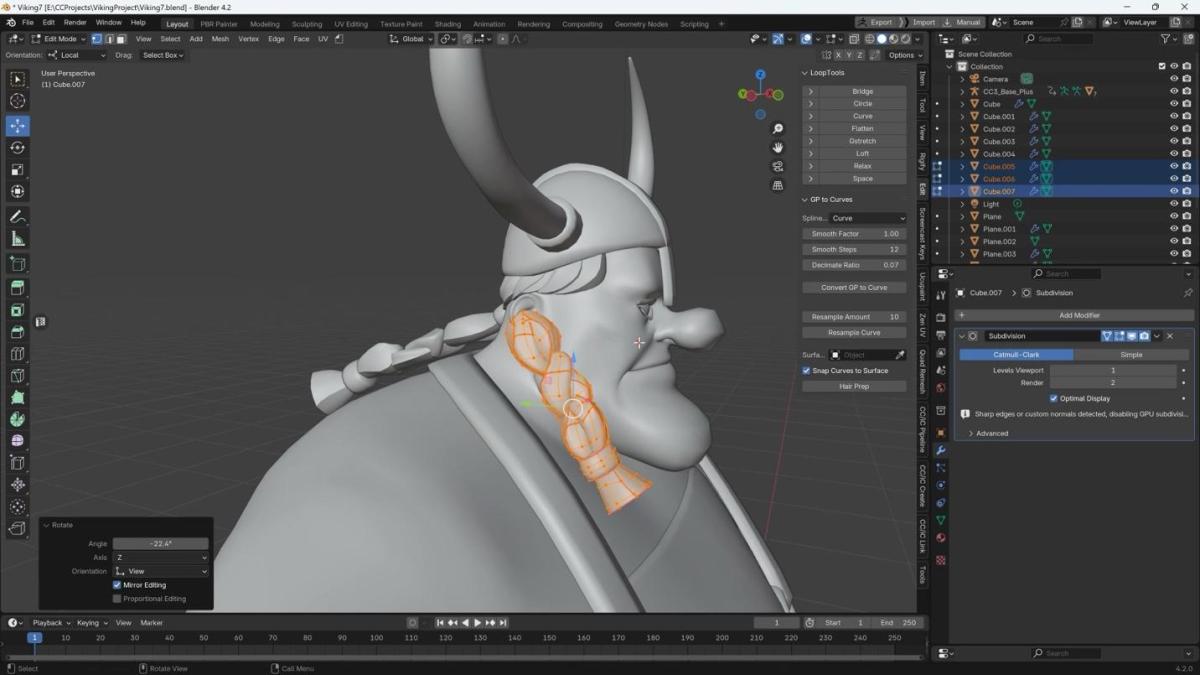 Creating a Stylized 3D Viking with Ease using CC4 and Blender Auto Setup - Reallusion Magazine