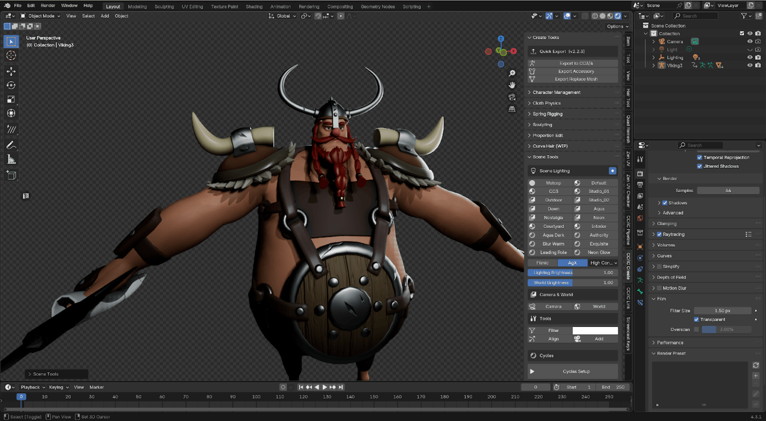 Creating a Stylized 3D Viking with Ease using CC4 and Blender Auto ...