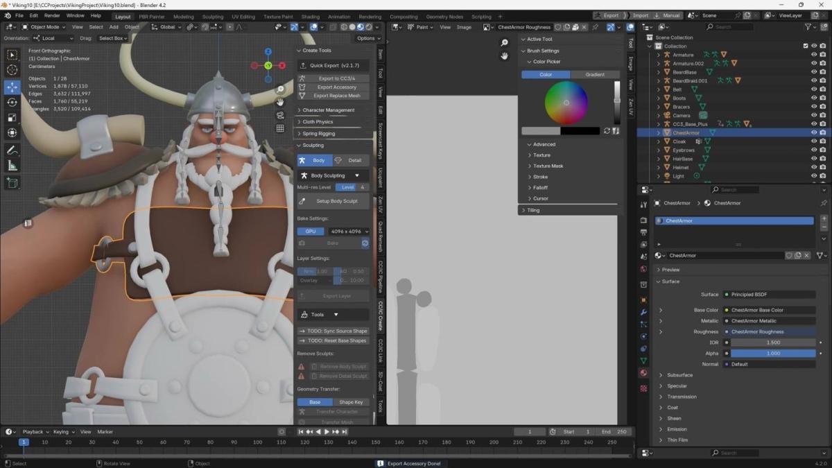 Creating a Stylized 3D Viking with Ease using CC4 and Blender Auto Setup - Reallusion Magazine