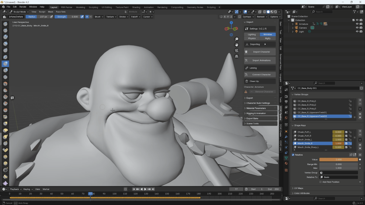 Creating a Stylized 3D Viking with Ease using CC4 and Blender Auto Setup - Reallusion Magazine