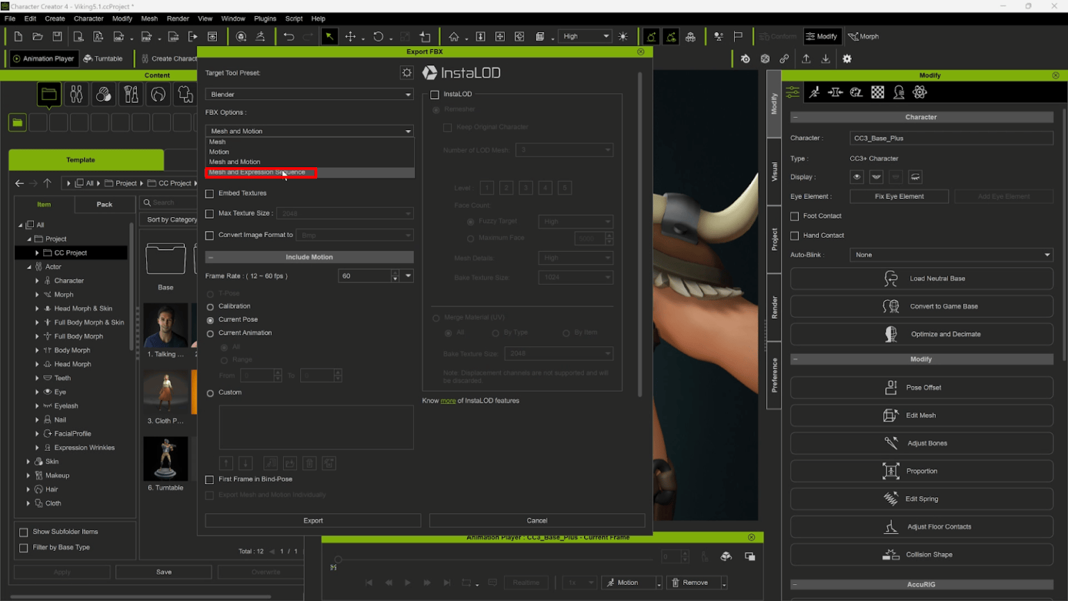 Creating a Stylized 3D Viking with Ease using CC4 and Blender Auto Setup - Reallusion Magazine
