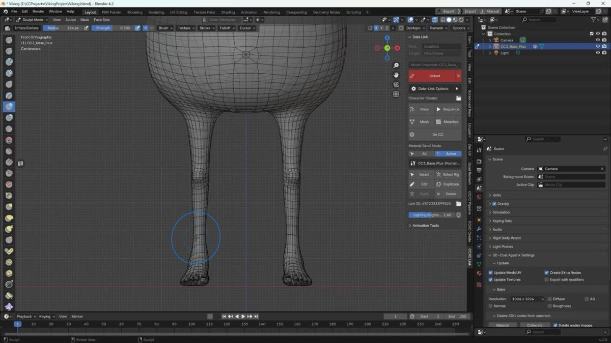 Creating a Stylized 3D Viking with Ease using CC4 and Blender Auto Setup - Reallusion Magazine