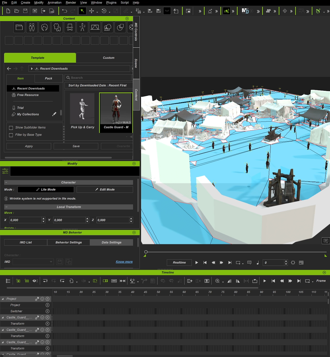 Miniature Medieval Crowds in Action: 3D Prop Animation with iClone ...