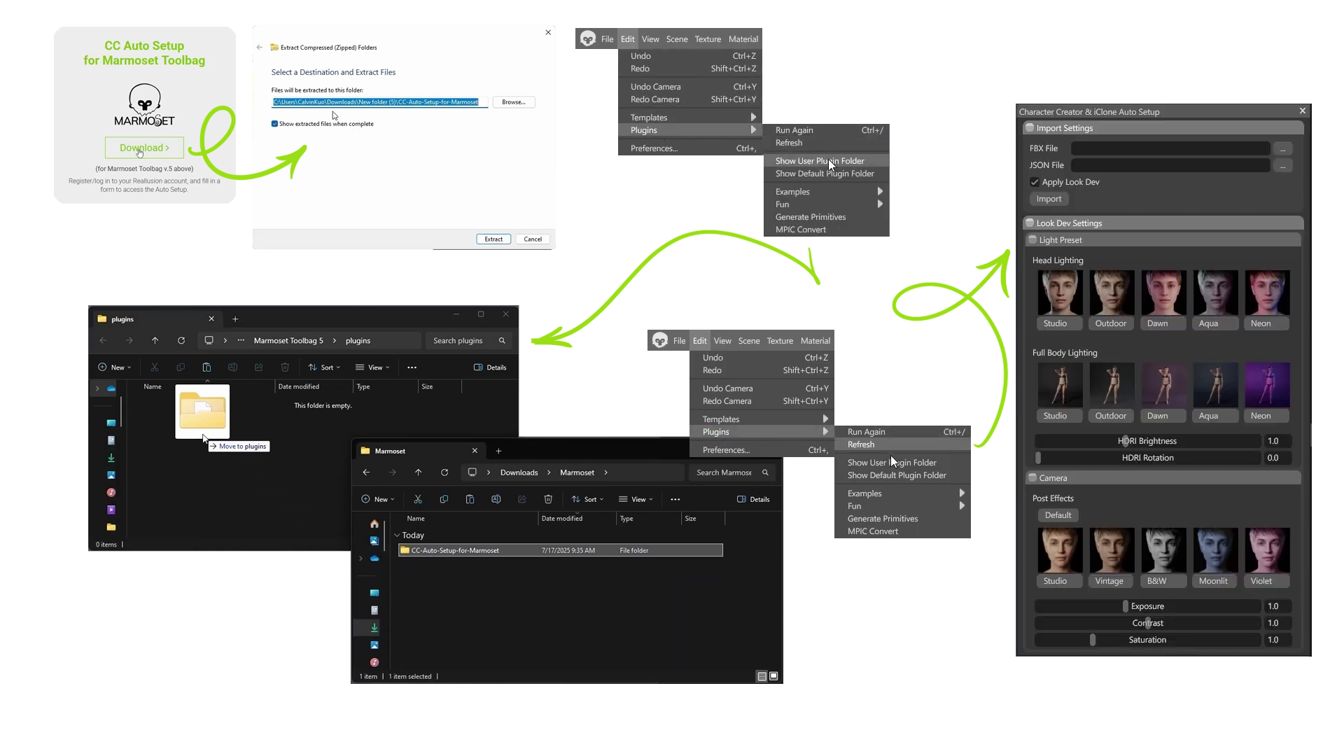 Breathe Life into Your CC5 Characters with Marmoset Toolbag Auto Setup ...