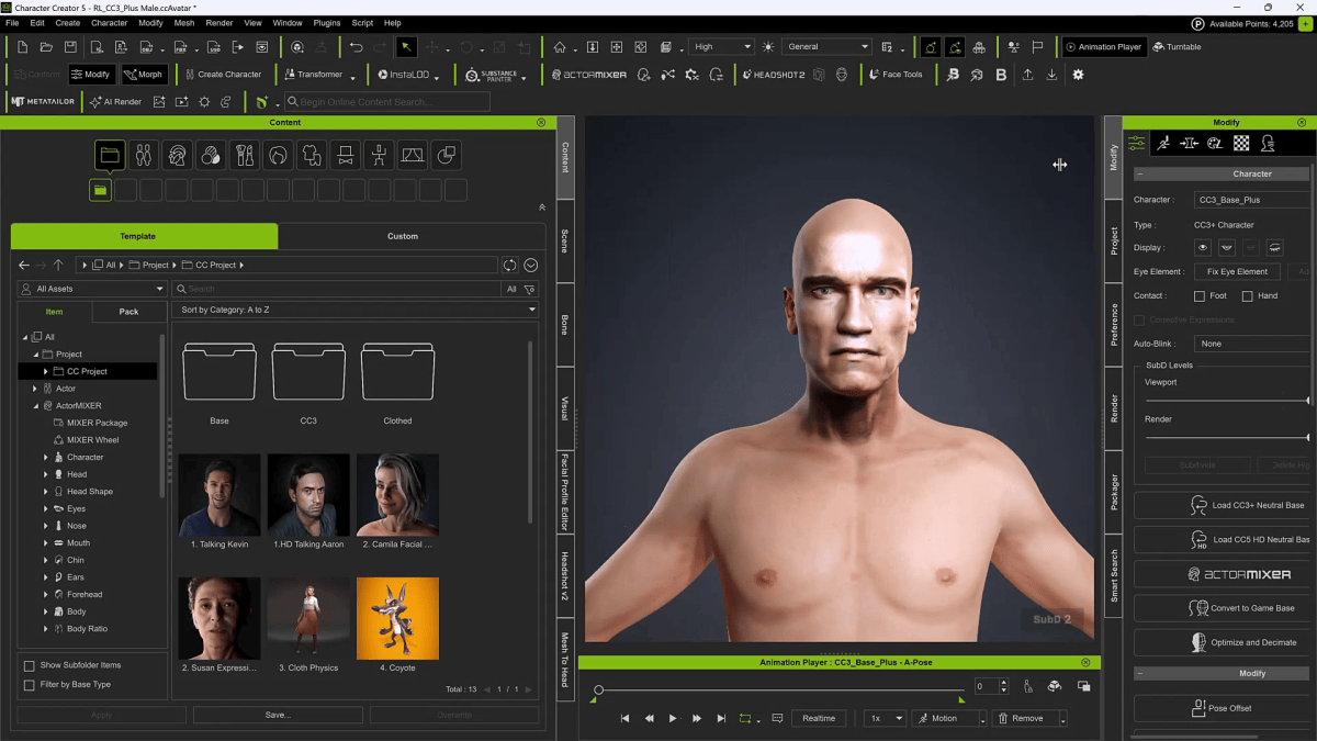 Creating a Stylized Arnold Schwarzenegger 3D Caricature with CC5 ...